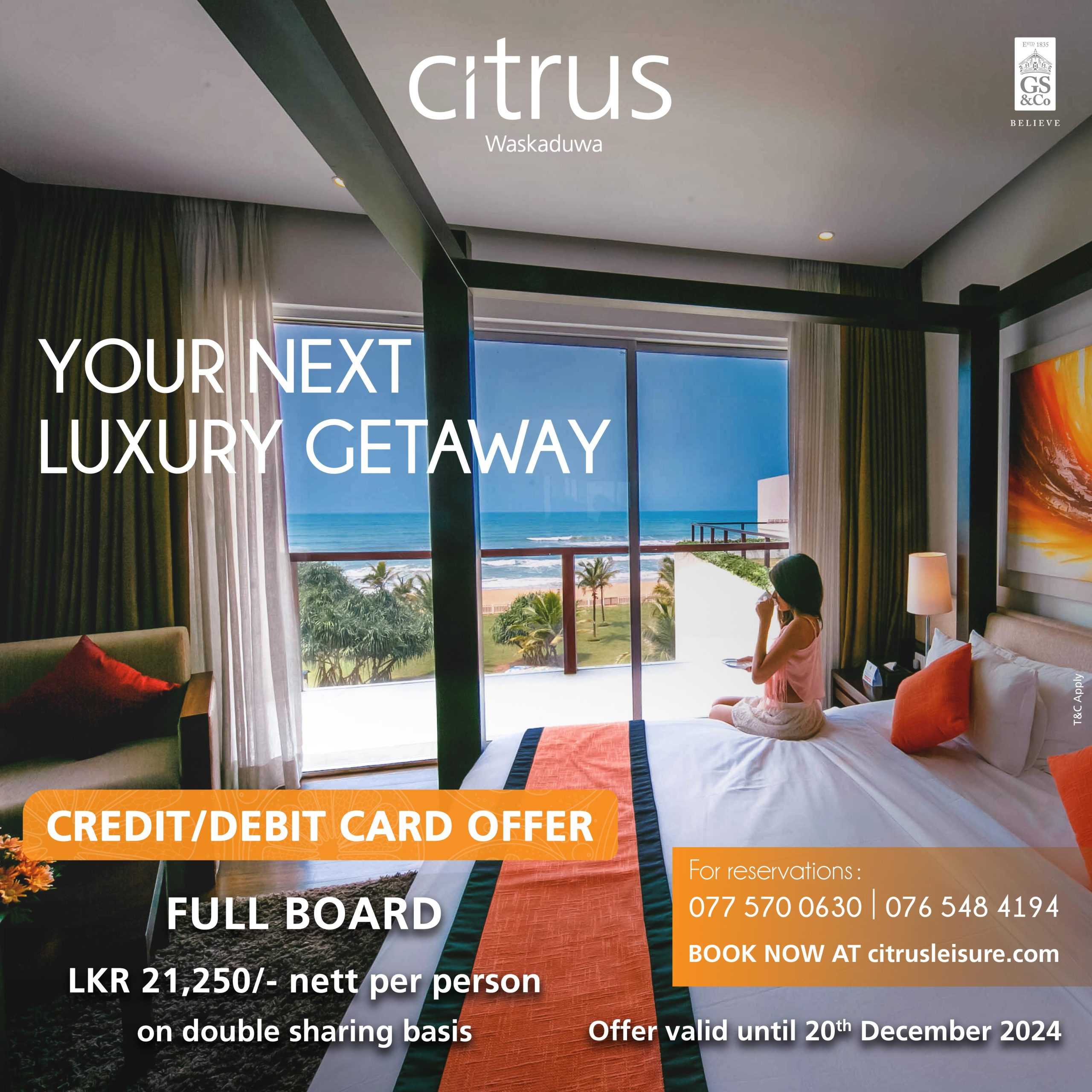 Best Hotel Offers in Sri Lanka | Citrus Waskaduwa